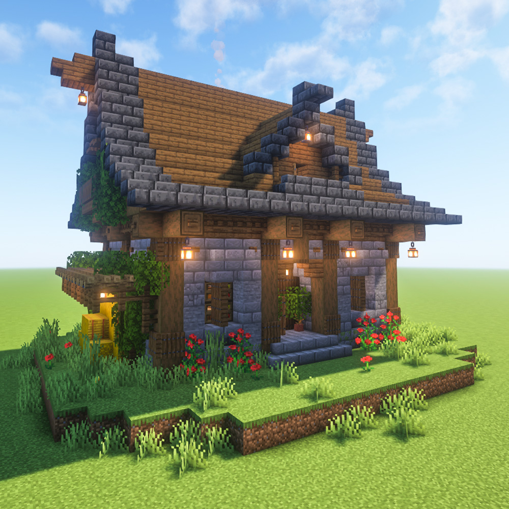 Medieval Riverside House Minecraft Build by Batcheen