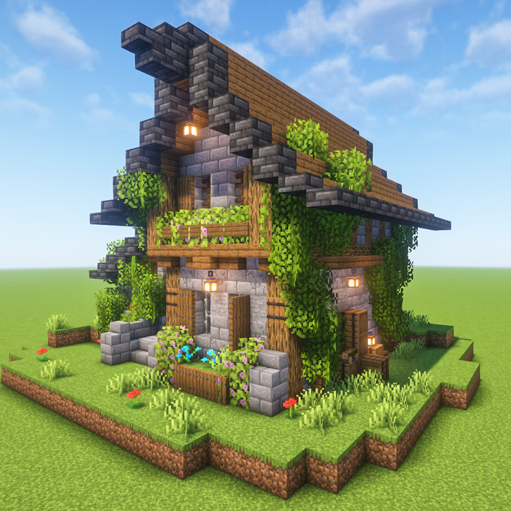 Medieval Stone House Minecraft Build by Batcheen