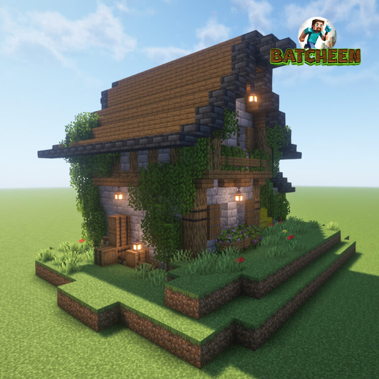 Medieval Stone House Minecraft Build by Batcheen
