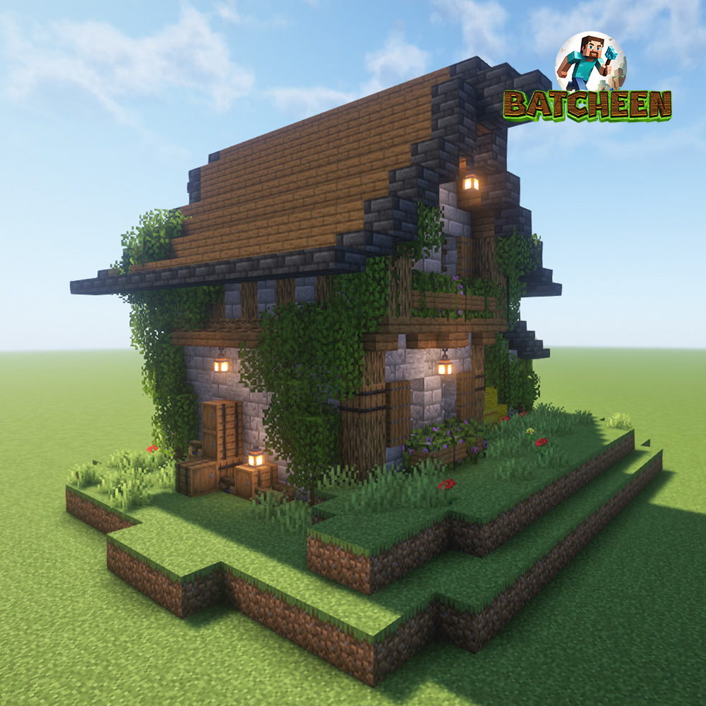 Medieval Stone House Minecraft Build by Batcheen