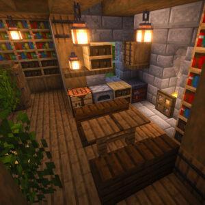 Medieval Stone House with Tower Minecraft Build by Batcheen