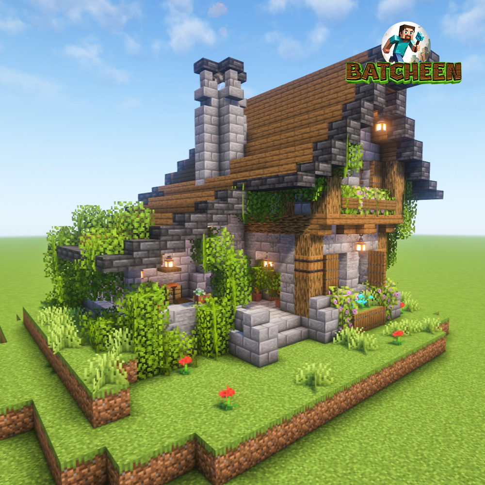 Medieval Stone House Minecraft Build by Batcheen