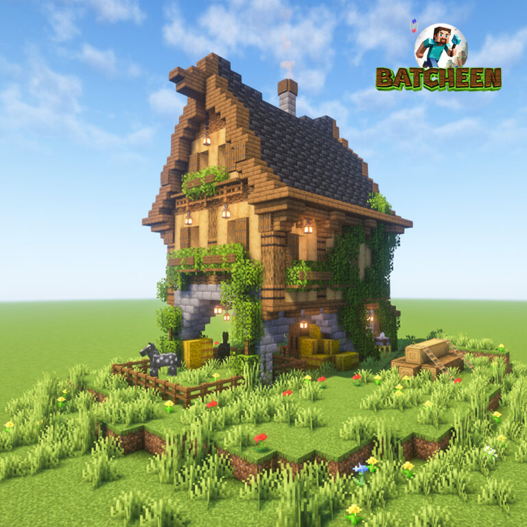Rustic Medieval House - Minecraft Build by Batcheen