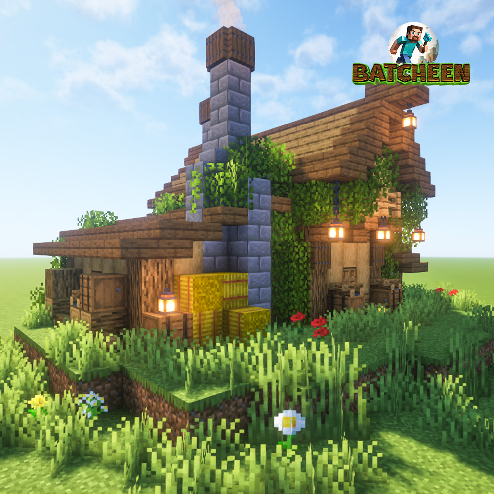 Rustic Wooden House - Minecraft Build by Batcheen
